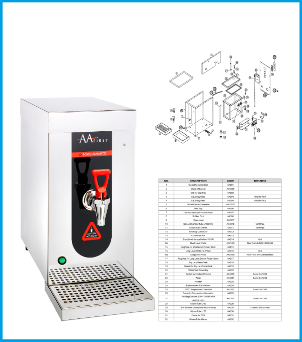 AA First Water Boiler Spare Parts - AA First
