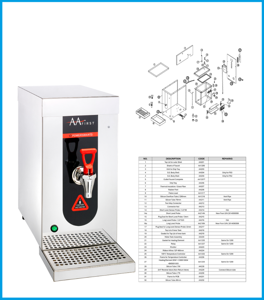 AA First Water Boiler Spare Parts - AA First